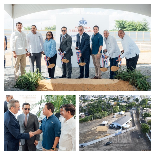 Presidente Luis Abinader y Ministro Carlos Bonilla dan primer palazo ...